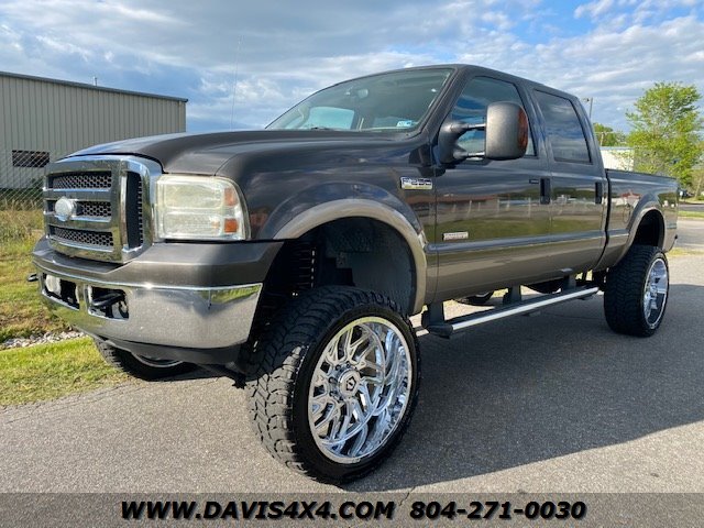 2005 Ford F-250 Superduty Diesel Crew Cab Lariat Low Mileage 4x4 Lifted ...
